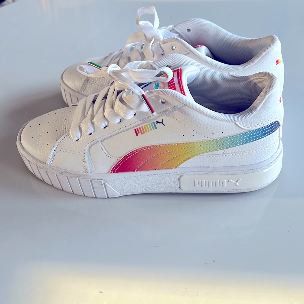 Womens Puma Cali Rainbow Athletic Shoe Multicolor Rai… - Gem